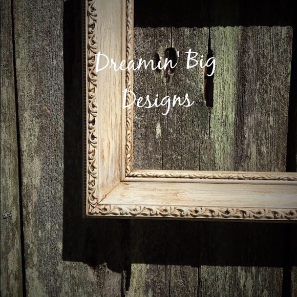 Dreamin’ Big Designs | Accents | Aged Cashmere Hand Painted Open Back ...